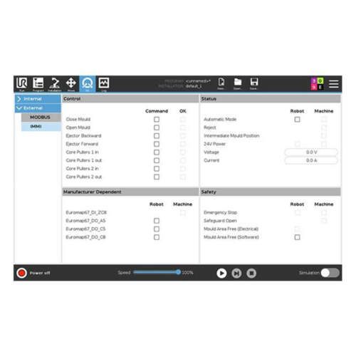 Injection molding machine interface IMMI - Collaborating robots (cobots)