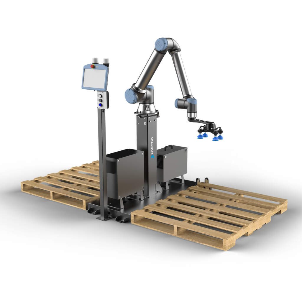 PE Palletizer | Palletizing simply automated with cobots